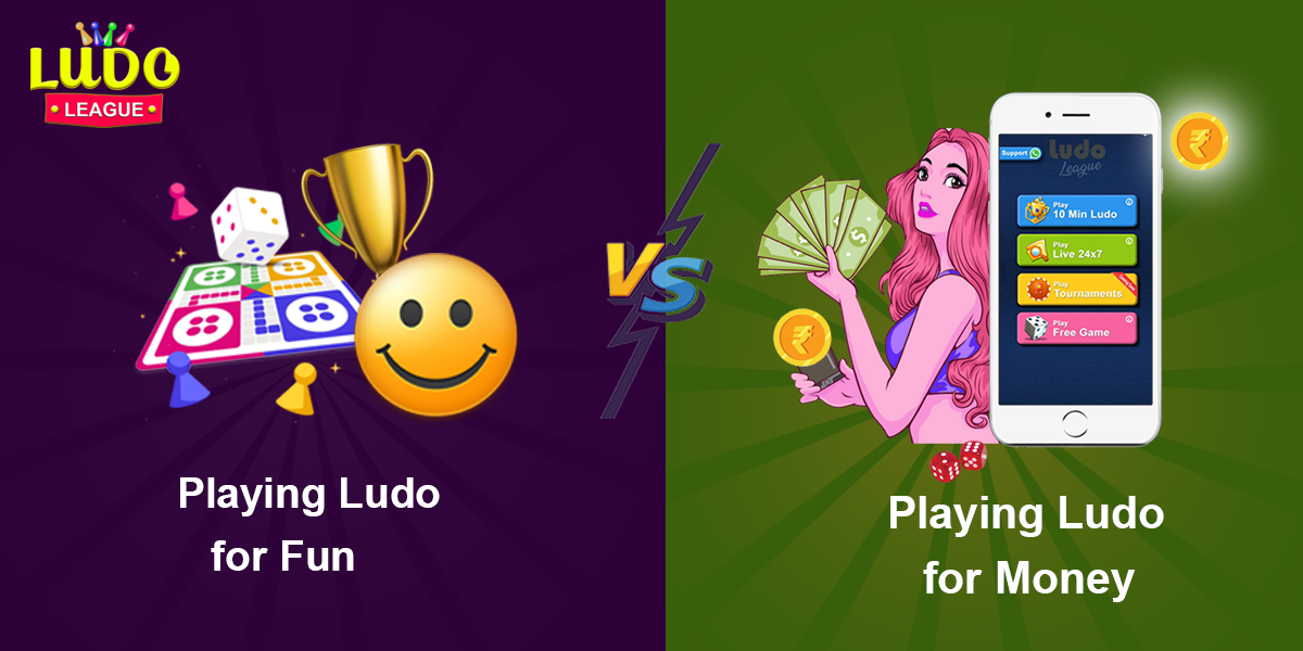 Playing Ludo for Fun VS Playing for Money